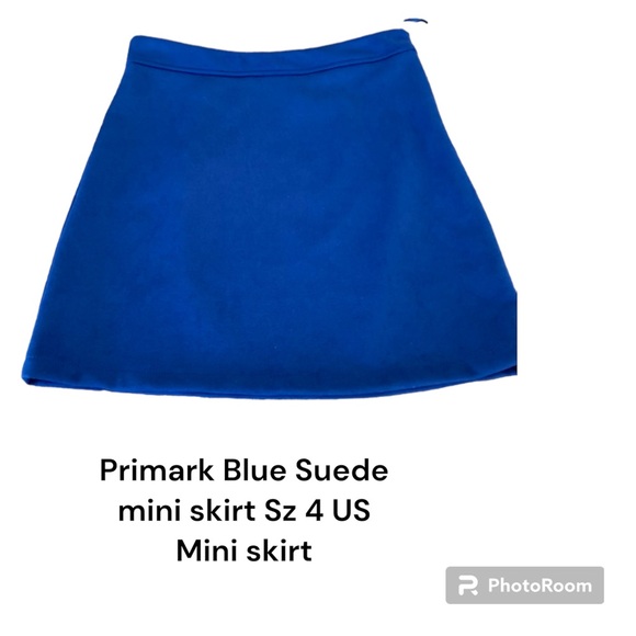 Primark | Skirts | Nwt Primark Blue Su De Mini Skirt Sz 4 In Us ...